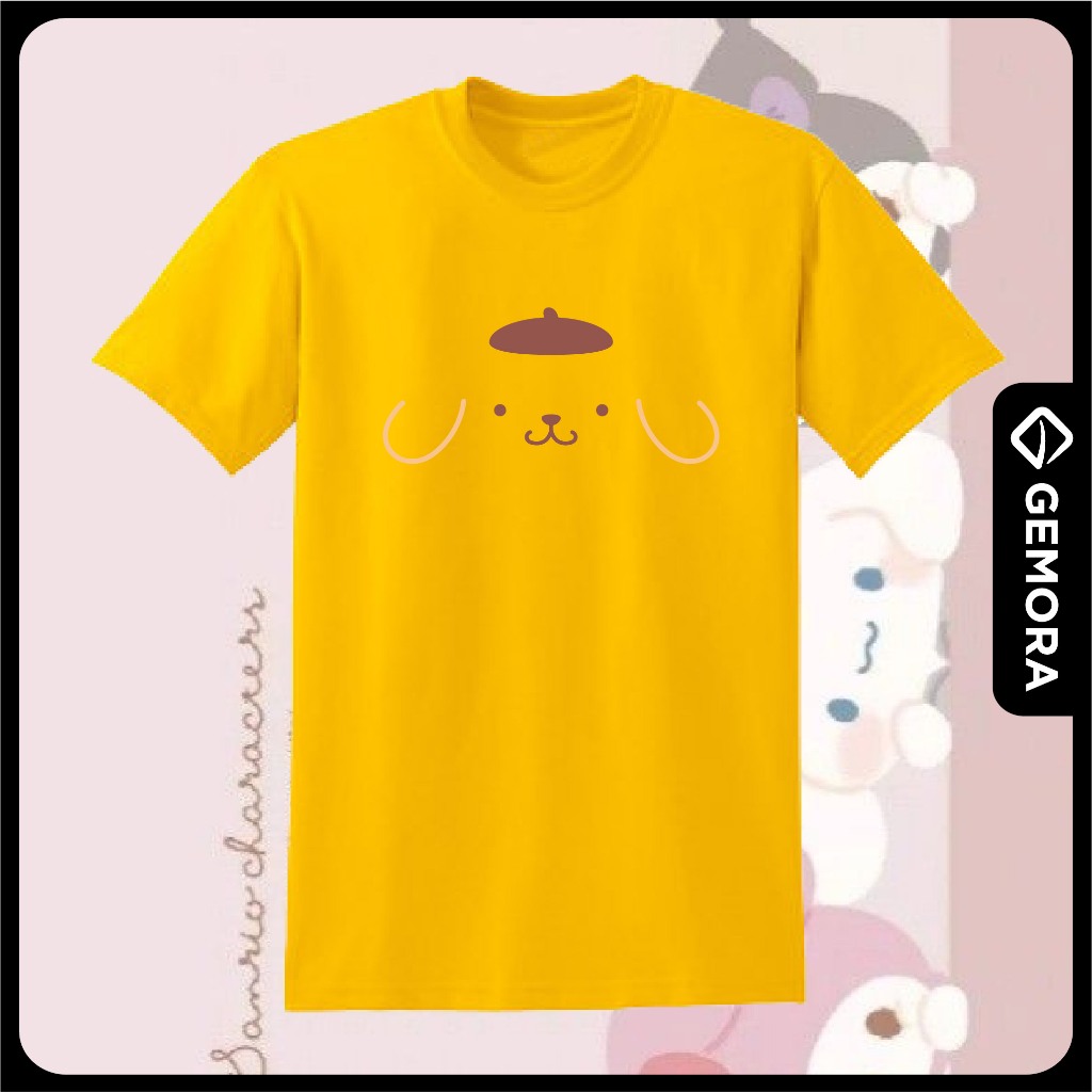 GEMORA_CARTOON "POMPOMPURIN" YELLOW FACE TEE T-SHIRTS KIDS & ADULT SIZE ...