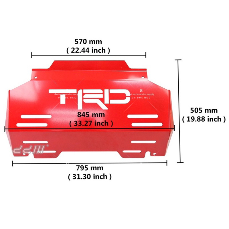 [READY STOCK] Steel Front Engine Bash Plate Sump Guard For Toyota Hilux ...