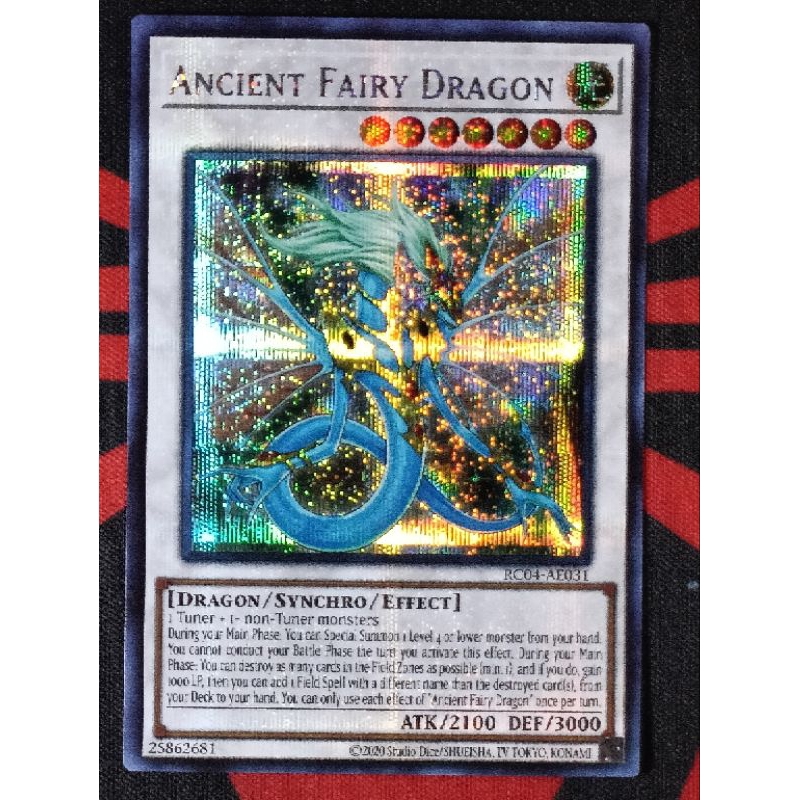 YUGIOH KONAMI RC04-AE031 Ancient Fairy Dragon (Secret Rare/Ultra Rare) | Shopee Malaysia