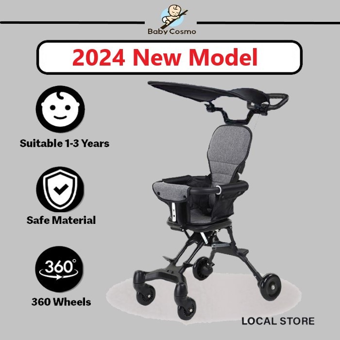 Foldable 2 Way Baby Stroller Magic stroller 4 wheels Ultra lightweight ...