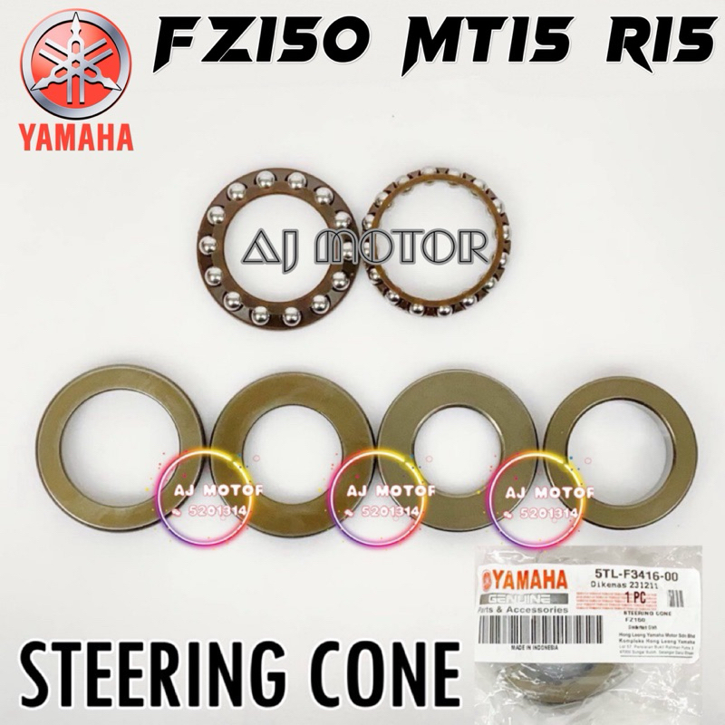 YAMAHA FZ150 MT15 R15 STEERING CONE SET BEARING FORK T HANDLE BAR MT-15 ...