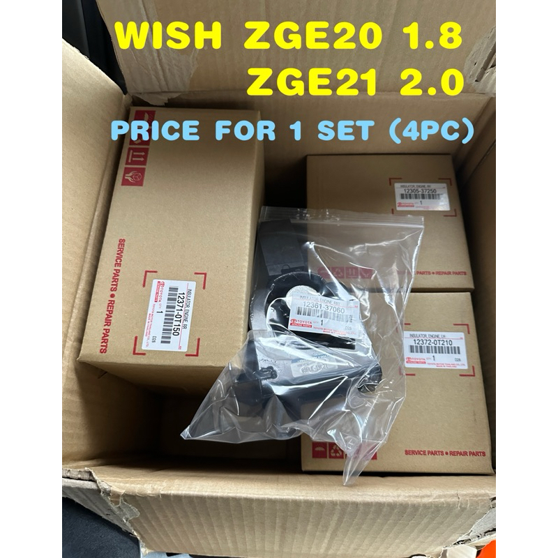 [WITH BOX] WISH ZGE20 ZGE21 ENGINE MOUNTING SET | Shopee Malaysia