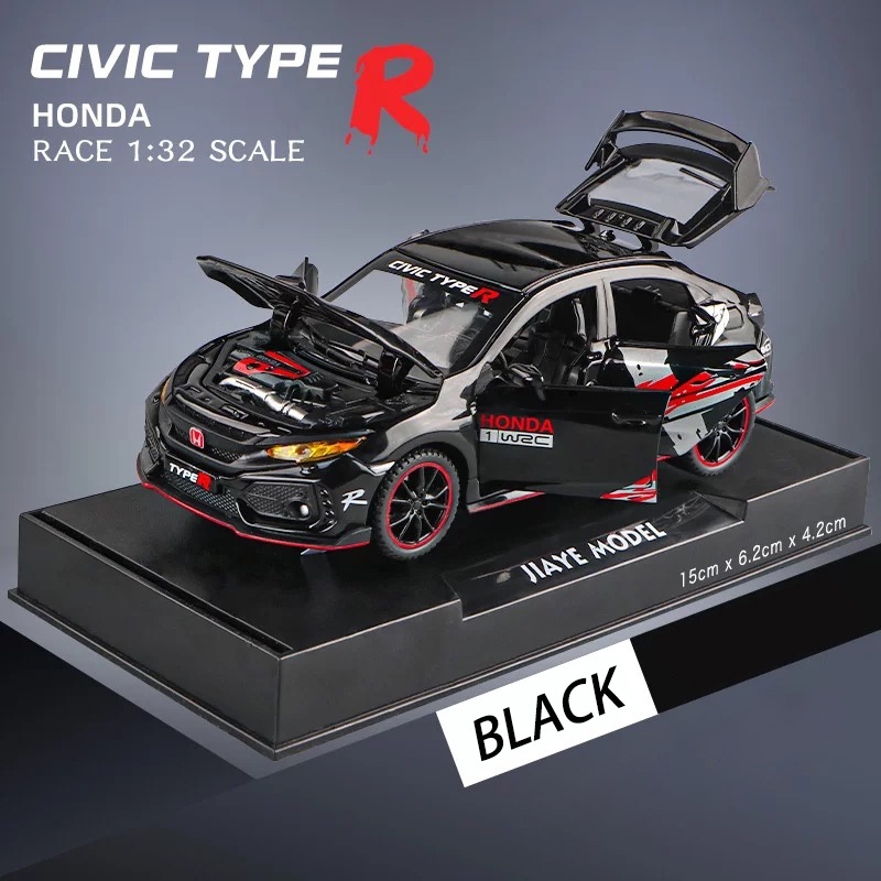 Miniauto Honda Civic Type R Diecast Car Model Alloy Car Diecast Model ...