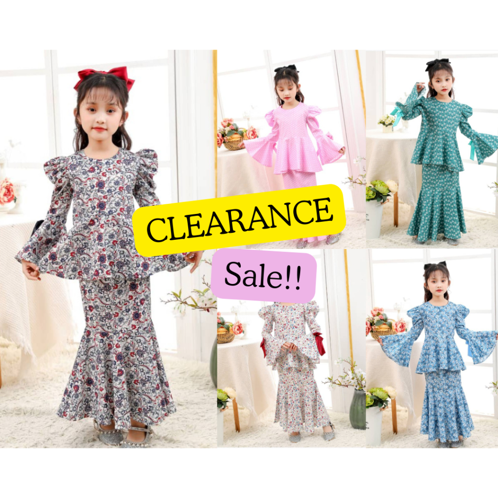 CLEARANCE RAYA !! Saloma Kurung ( Baju Kurung Moden Raya Budak ...