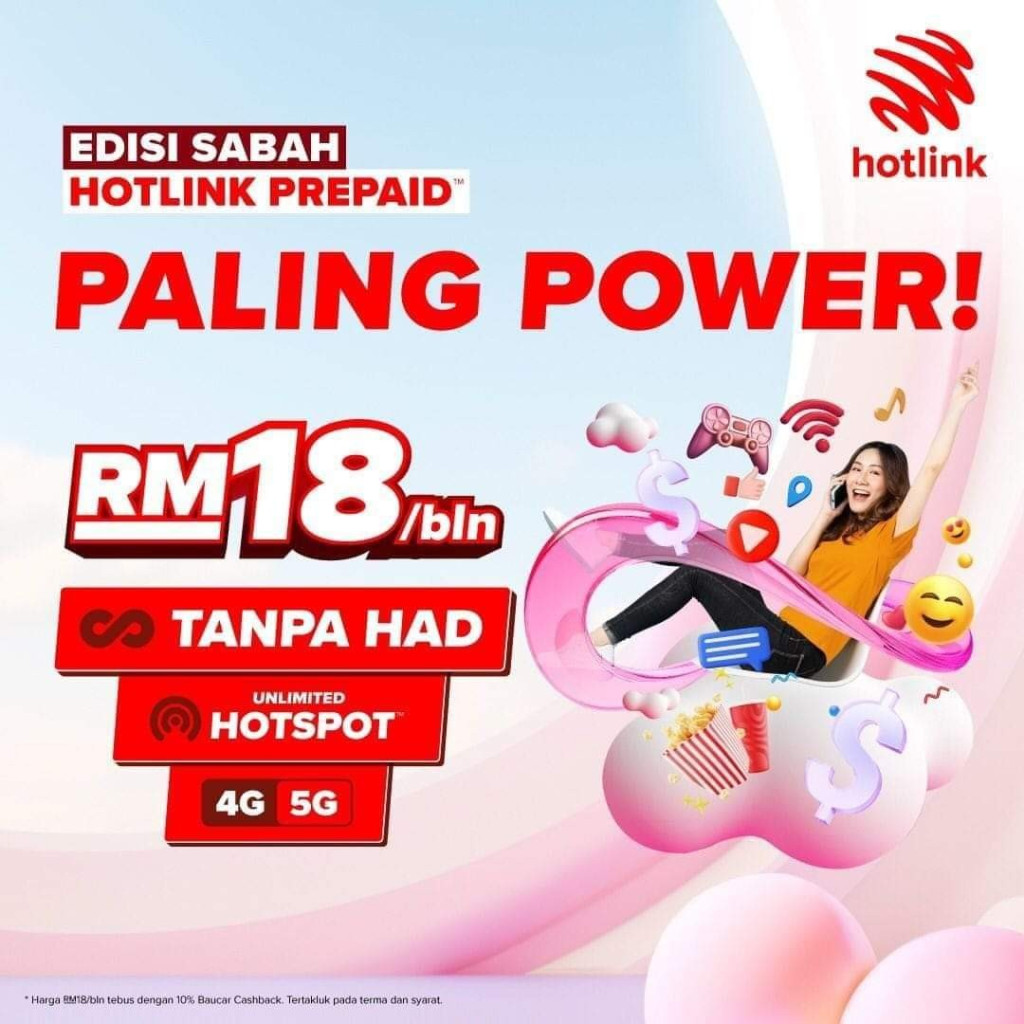 HotLink Edisi SaBah 5G 1000Gb | Shopee Malaysia