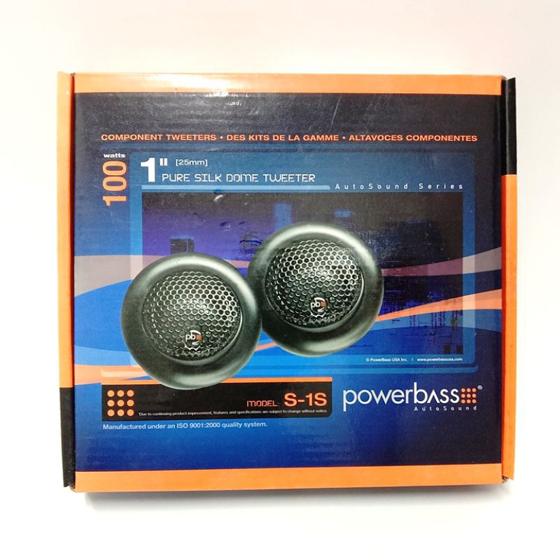 Powerbass 12" Subwoofer With 4" Compression Horn Tweeter/1" Pure Silk ...