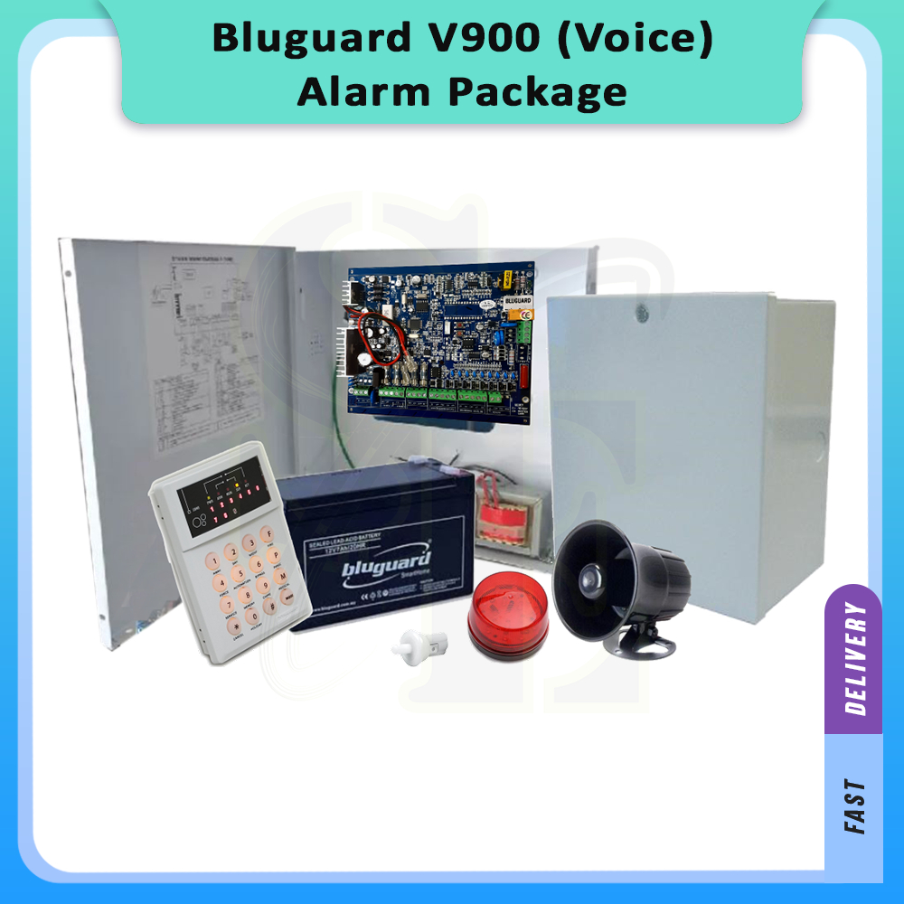 Bluguard V900 9 Zone Alarm Package - Wired Voice Alarm System | Shopee Malaysia