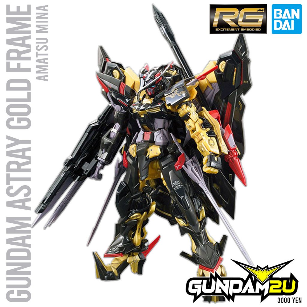 BANDAI RG 1/144 Gundam Astray Gold Frame Amatsu Mina - Real Grade 24 ...