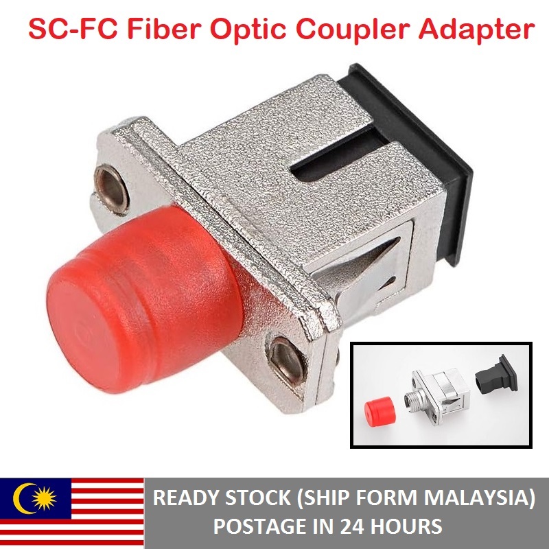SC to FC Fiber Coupler Flange Type Fiber Optical Adapter Connector for ...