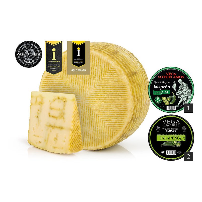 Manchego Cheese : Cured Sheep Cheese with Jalapeño 5-6 months aged【200g ...