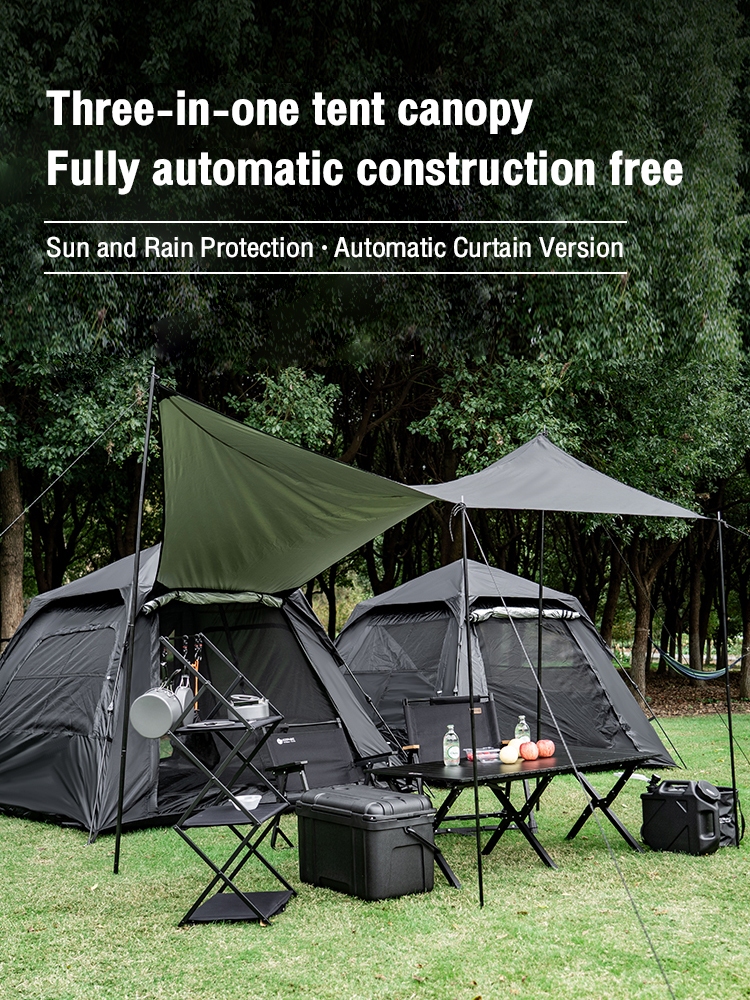SOTIAY Tent Flysheet Set Waterproof Khemah Camping Automatic 4 People ...