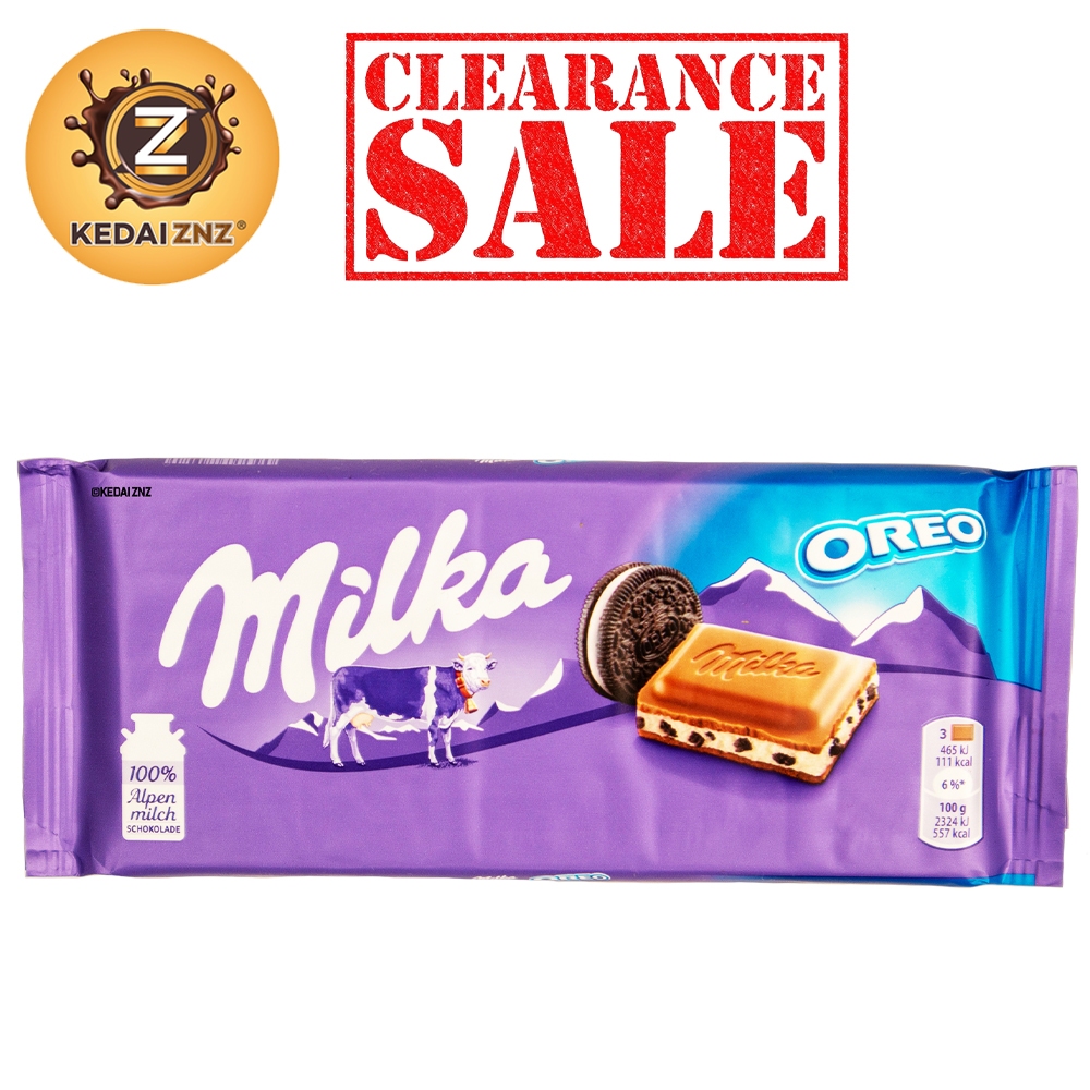 Chocolate Milka Alpine Milk Chocolate with Oreo Chocolate Bar 100g ...