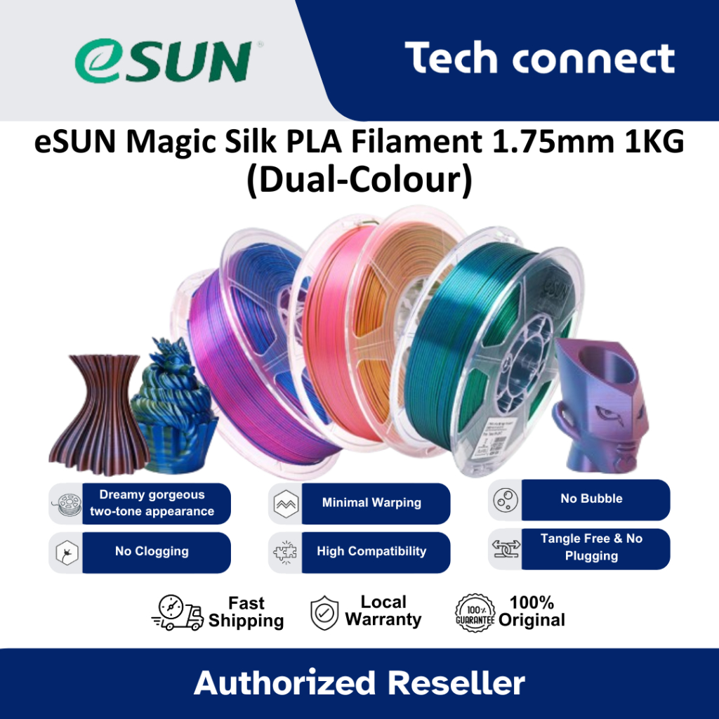 [Promotion] eSUN Silk Magic PLA ePLA 3D Printer Filament PLA Dual-Colour 1.75mm 1KG | Shopee ...