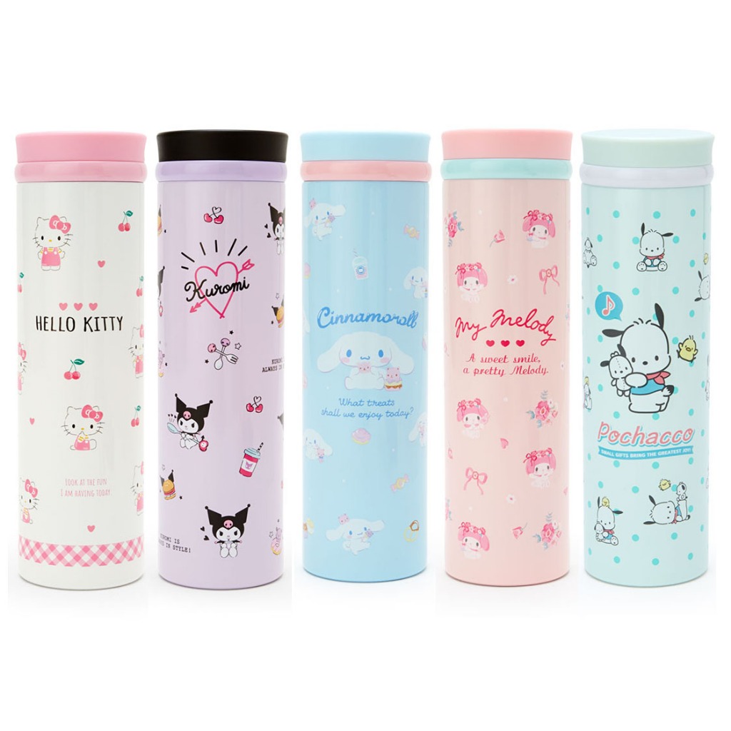 Japan Sanrio Hello Kitty / My Melody / Pochacco / Kuromi / Cinnamoroll Stainless Steel Water ...