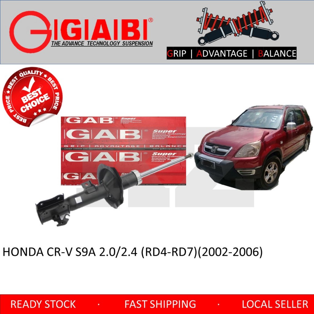 ORIGINAL GAB SUPER FRONT ABSORBER / REAR ABSORBER - HONDA CR-V CRV S9A 2.0 2.4 (RD4-RD7) (2002 ...