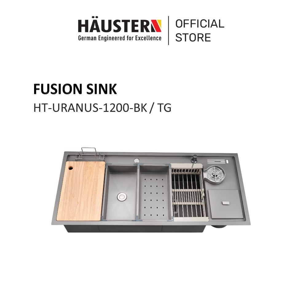 Haustern URANUS 1200mm Top Mount PVD Stainless Steel Sink | Fusion Sink ...
