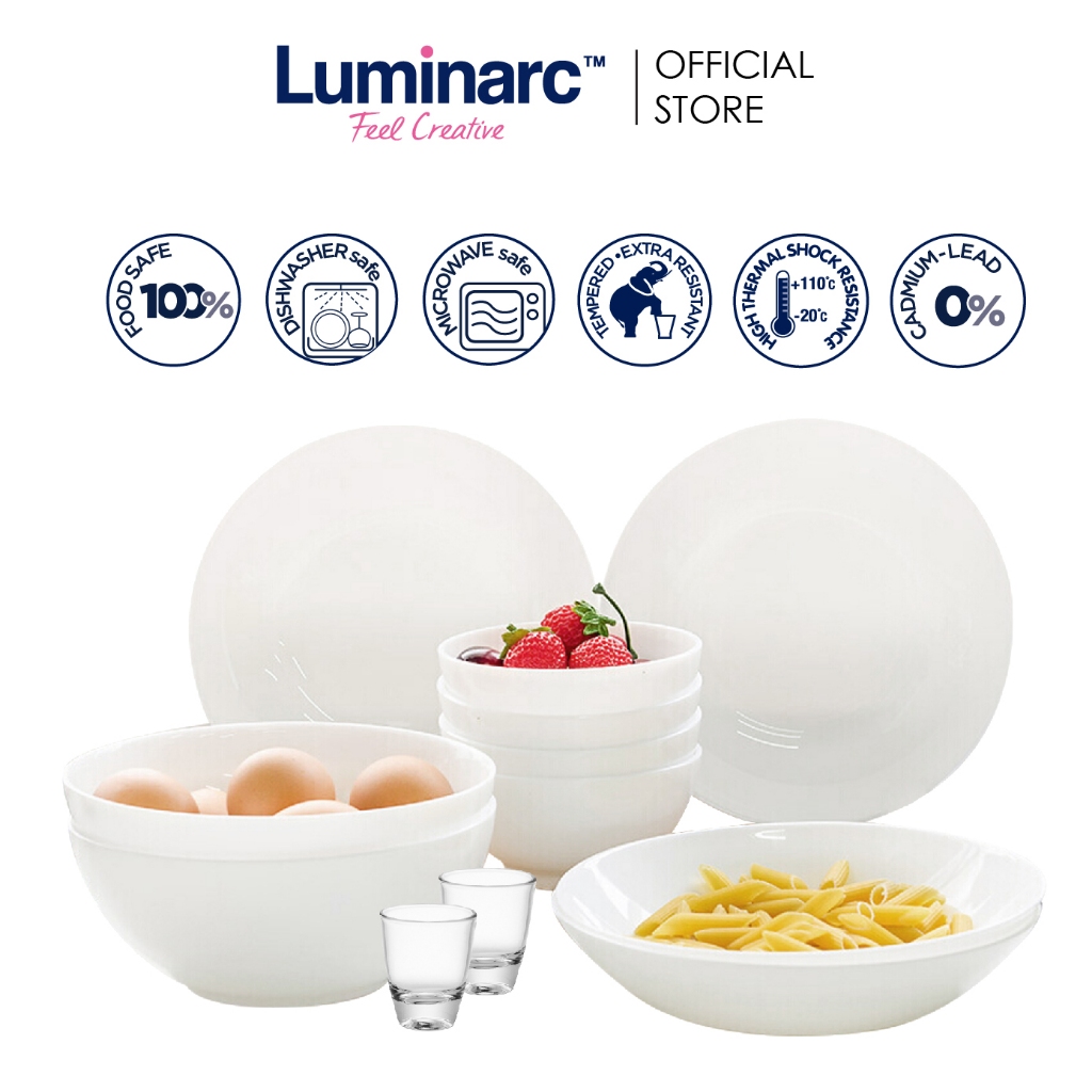 Luminarc 10Pcs Diwali Dinner Set - (10 Pieces) [Model: P9187 ...