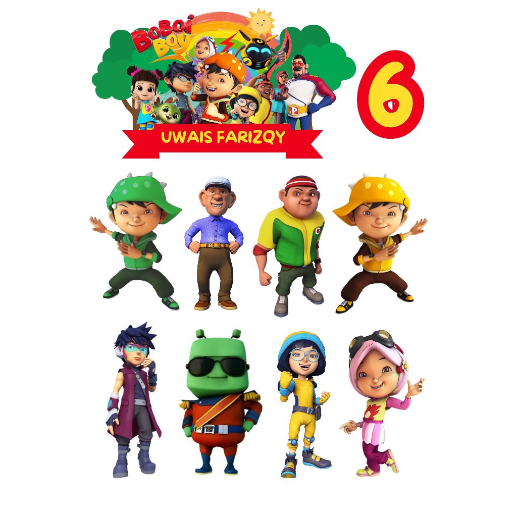 Boboiboy Custom Topper Birthday Cake | Shopee Malaysia