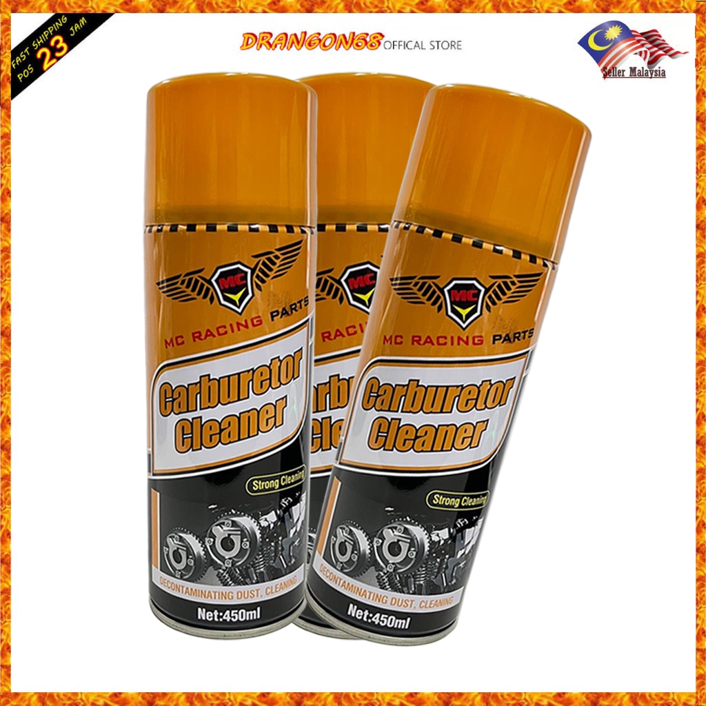[ 450ML ] MC RACING CARBURETOR CLEANER Spray Degreaser Engine & Chain ...