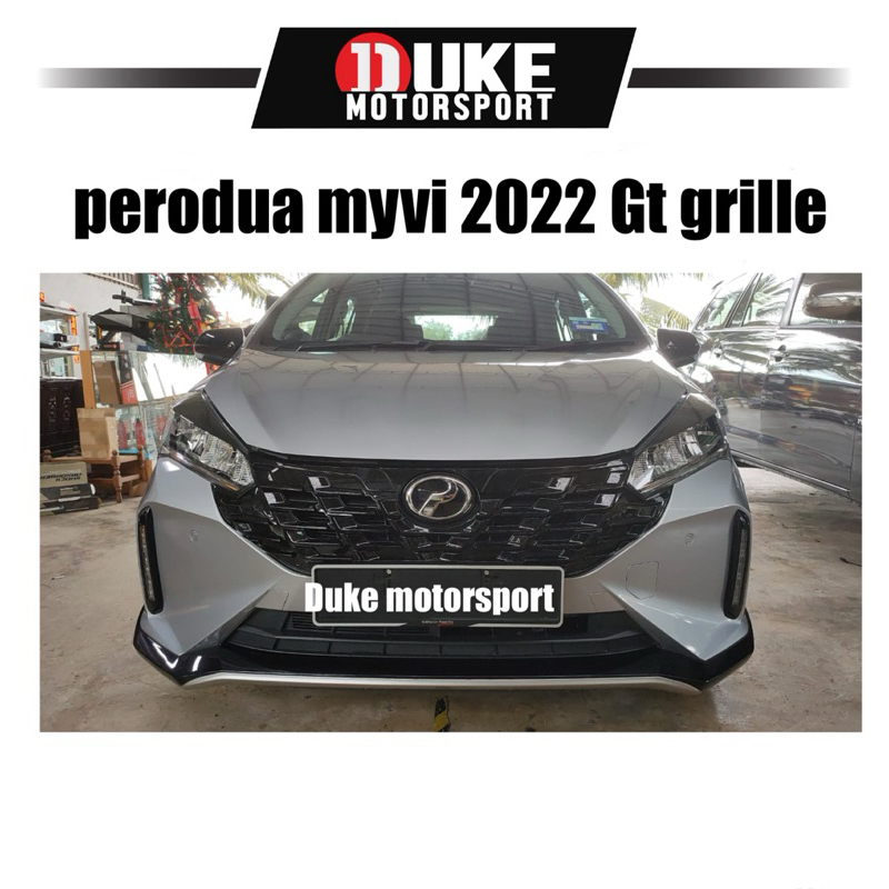 perodua myvi gen3 2022-2024 gt grill abs gross black | Shopee Malaysia