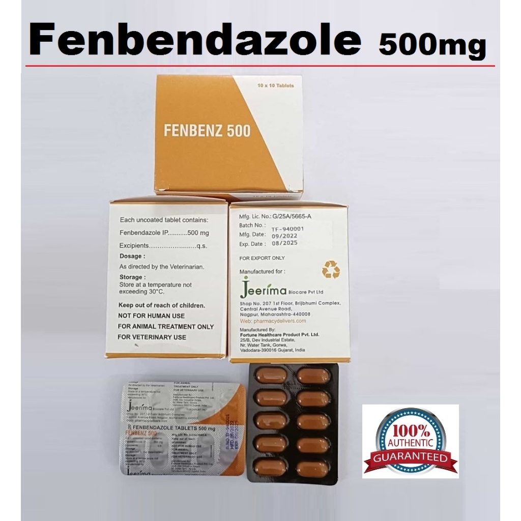 Fenbenz 500 Fenbendazole (500mg x 10 tables) Ubat Cacing / Deworm ...