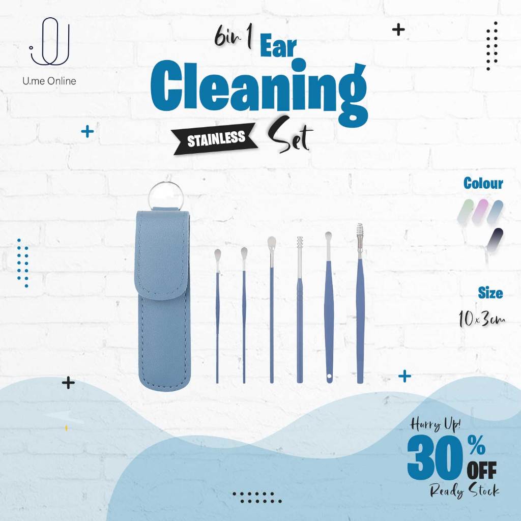 U.me Ear Pick 6in1 Tools Set Ear Cleaning Ear Digging Ear Spoon ...