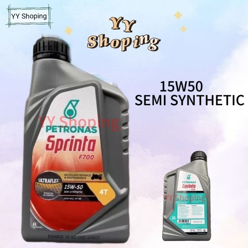 PETRONAS F700 SEMI SYNTHETIC 15W50 MINYAK HITAM MOTOR MYK ITAM OIL ...