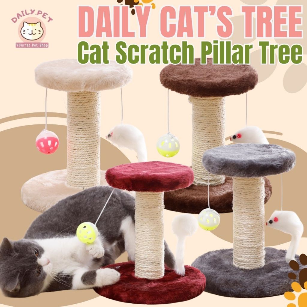 Cat Scratching Post Scratcher Cat Scratch Play Bed Toy Kucing Scratcher ...
