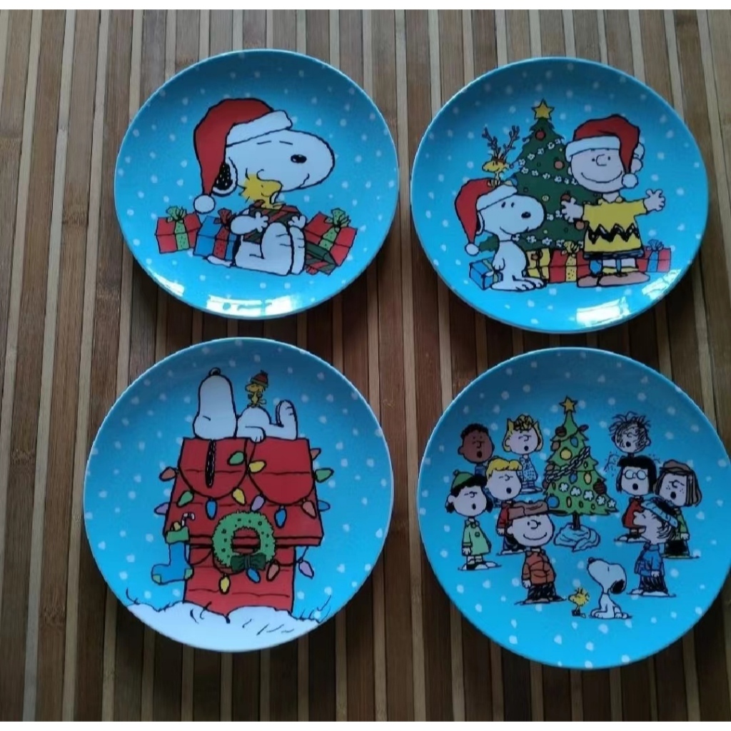 In-glaze export Japanese ceramic children's Christmas gift Snoopy ...
