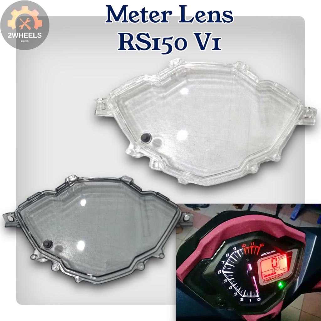 METER LENS METER COVER HONDA RS150 V1 / RS150 (CLEAR / TINTED) | Shopee ...