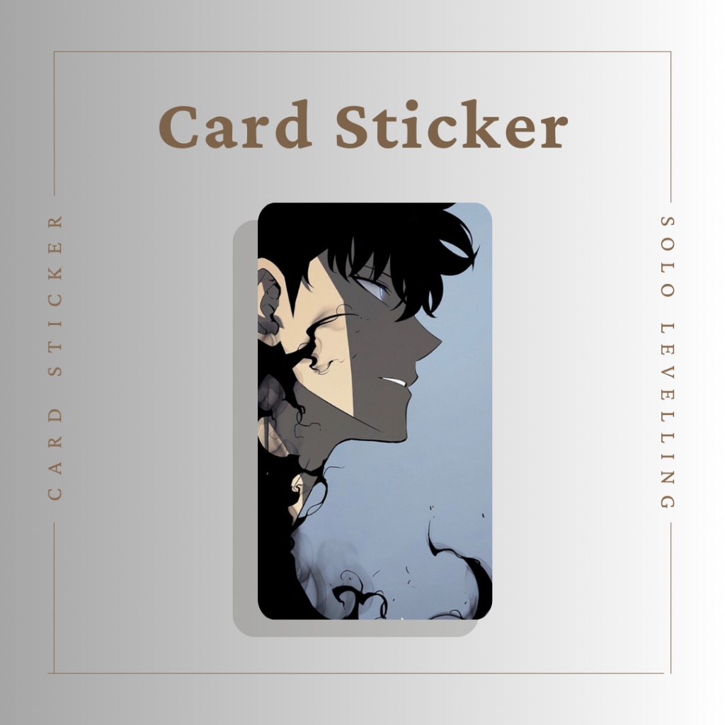SOLO LEVELING CARD STICKER - TNG CARD / NFC CARD / ATM CARD / ACCESS ...