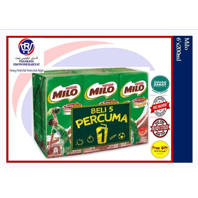 Milo Activ-Go UHT 6'x200ml | Shopee Malaysia