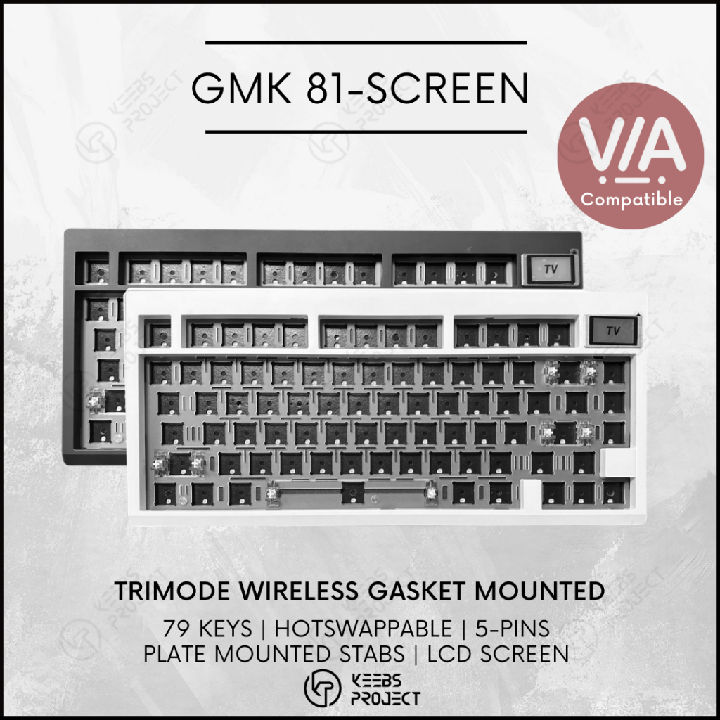 [Ready Stock] ZUOYA GMK81 with LCD Screen Wireless Trimode Via ...