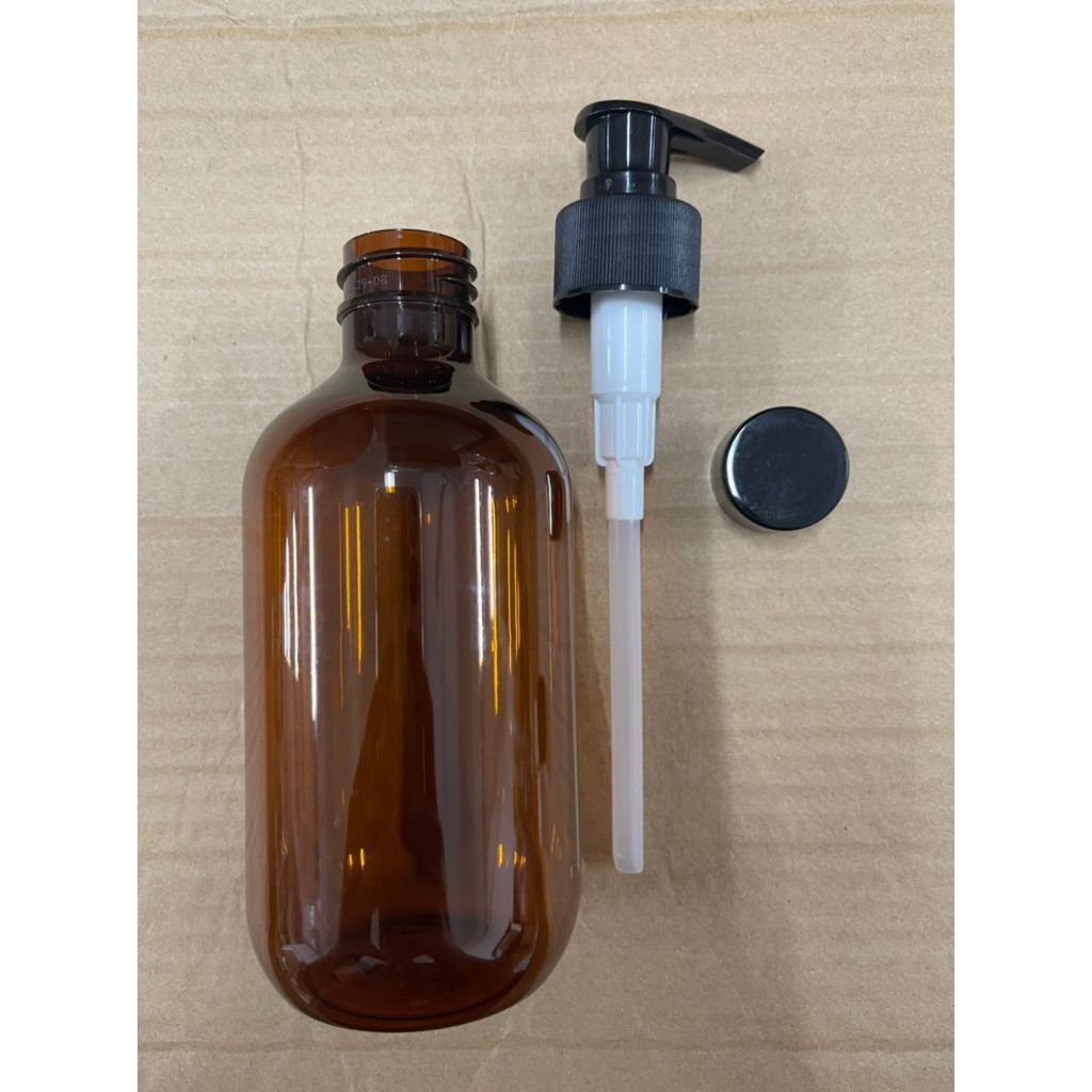 300ml/500ml PET plastic refillable Pump Bottle(1pcs)Botol pam Shampoo ...