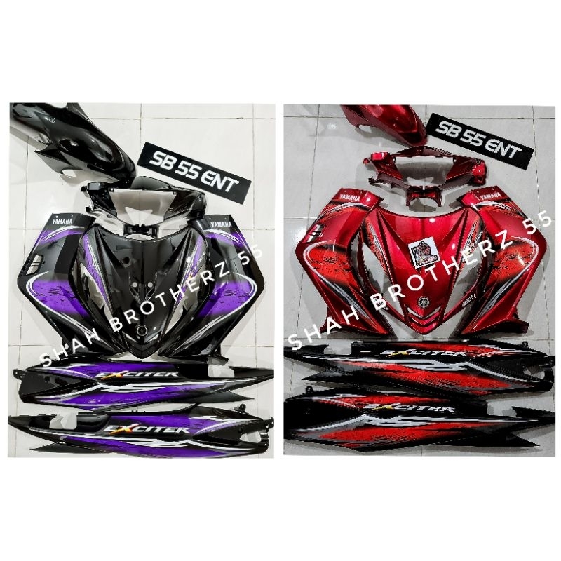 COVERSET LC 135 LC V1 EXCITER RC PURPLE/MERAH CUSTOM 🔥 | Shopee Malaysia