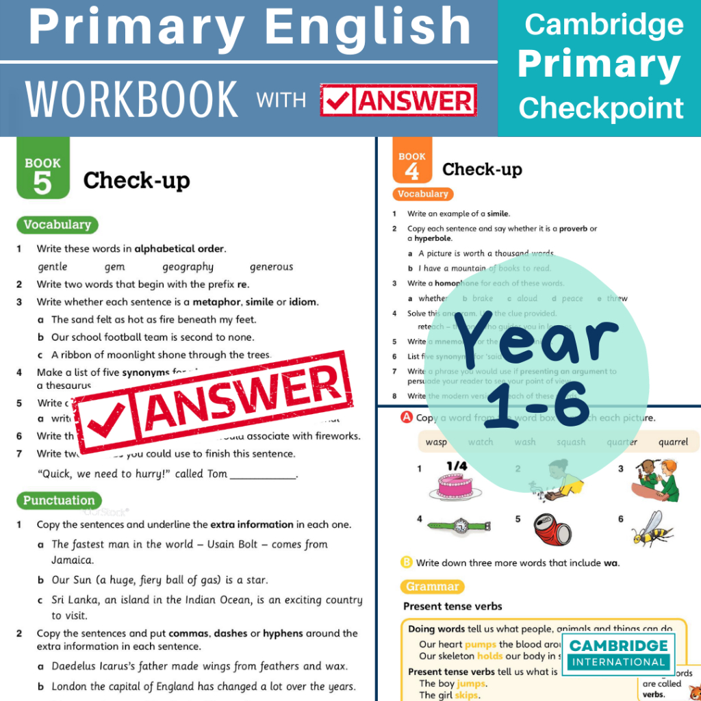 12N🟨International School English Workbook + Answer | Stage/ Year 1 - 6 ...