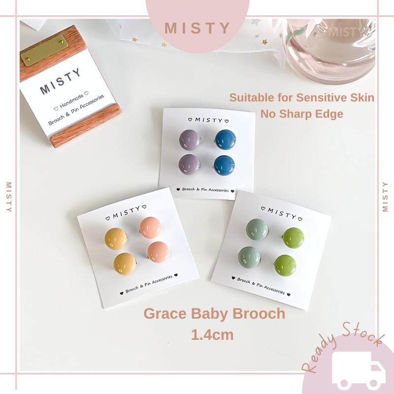 MISTY l Grace Baby Brooch Kerongsang Kecil Pin Tudung Dagu Hijab Pin ...