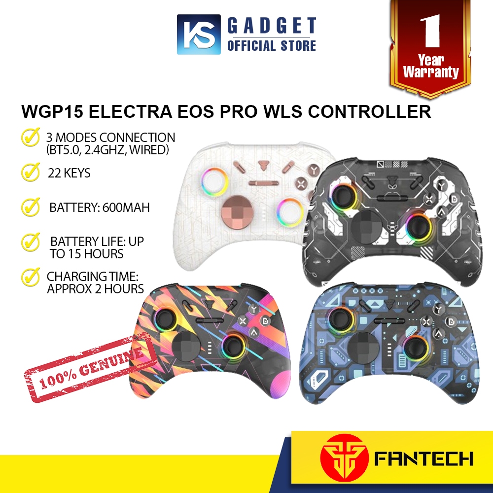 FANTECH WGP15 ELECTRA EOS PRO FANTECH WIRELESS GAMING CONTROLLER ...
