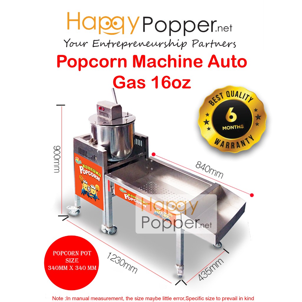 Happypopper Commercial Stainless steel Popcorn Pop corn Maker Machine ...