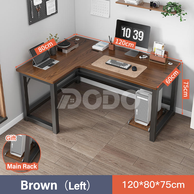 DO【L Shape】Office Table Computer Desk Workstation Study Writing Table ...