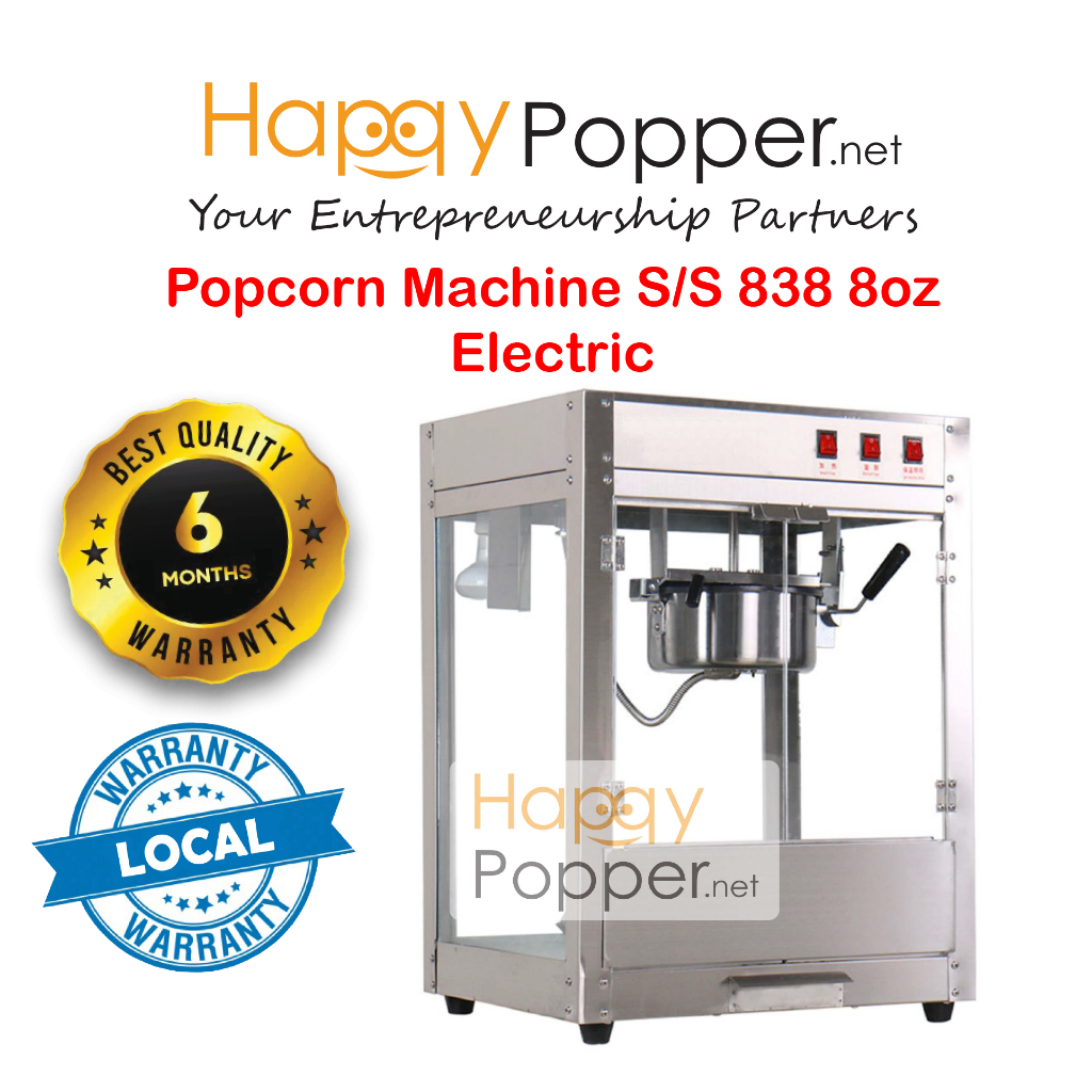 Happypopper Commercial Electric Mesin Table Top pop corn Popcorn ...