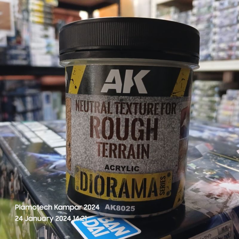 AK TEXTURE AK8025 NEUTRAL TEXTURE FOR ROUGH TERRAIN ACRYLIC DIORAMA ...