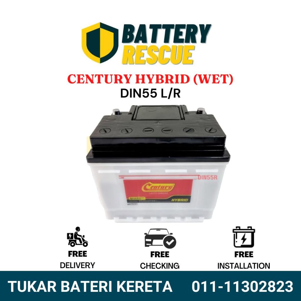 [Installation Provided] DIN55 | DIN55R | DIN55L | Century Hybrid Wet ...