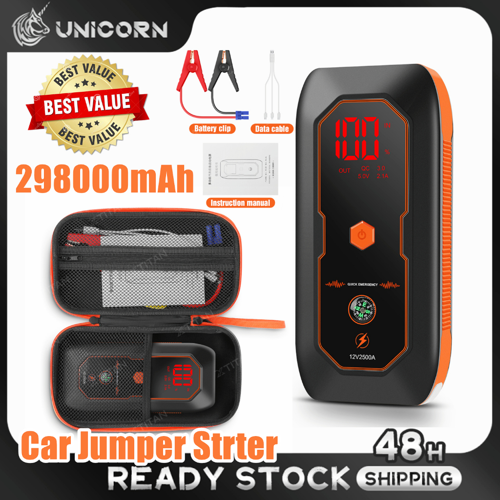 XTITAN 298000mAh 12V Car Jumper Car Tyre Car Pump Starter Booster Car ...