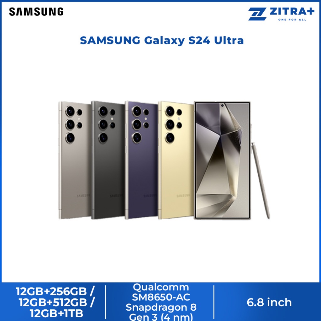 SAMSUNG Galaxy S24 Ultra | 12GB+256GB / 12GB+512GB / 12GB+1TB | Dynamic ...