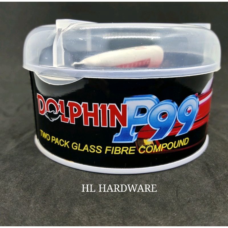 DOLPHIN P99 Two Pack Glass Fiber Compound 250mL Car Putty / DOLPHIN P99 ...