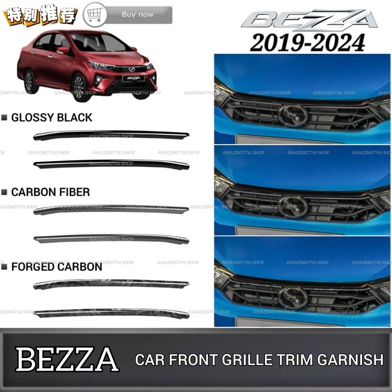 AMAZING PERODUA BEZZA FL 2019-2024 CAR FRONT GRILLE TRIM GARNISH FRONT ...