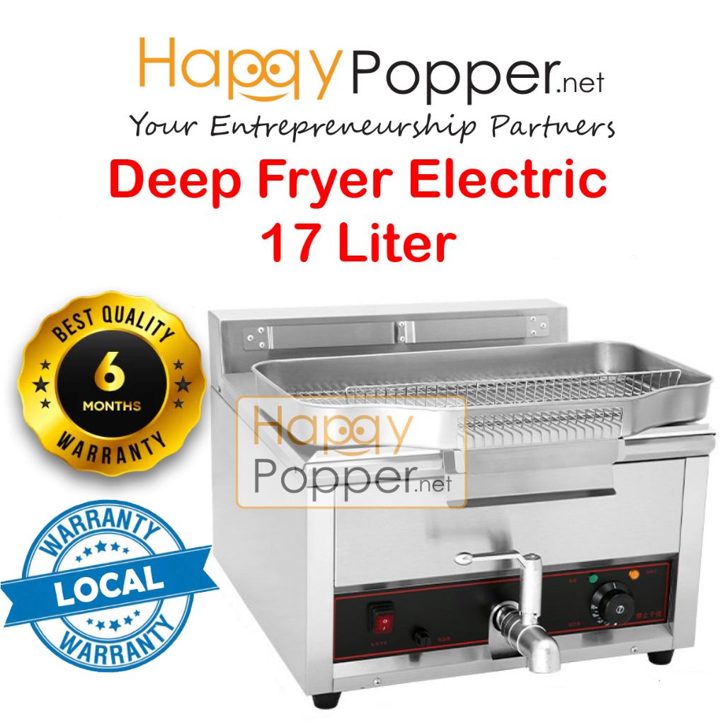 Happypopper ELECTRIC Dapur Ayam Gunting Auto Deep Fryer 17 Lilter / 30 ...