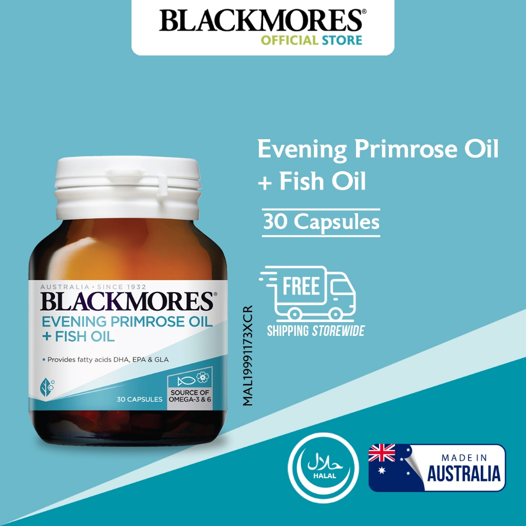 Blackmores Evening Primrose Oil + Fish Oil (30's) [Min 6 Months Expiry ...
