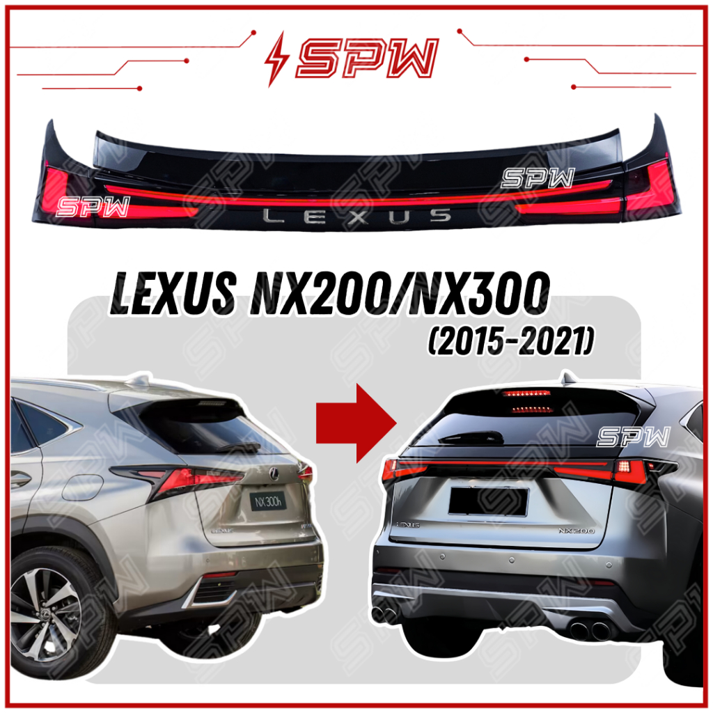 Lexus NX200 NX300 (2015-2021) LED Tail Lamp Tail Light Brake Light DRL ...